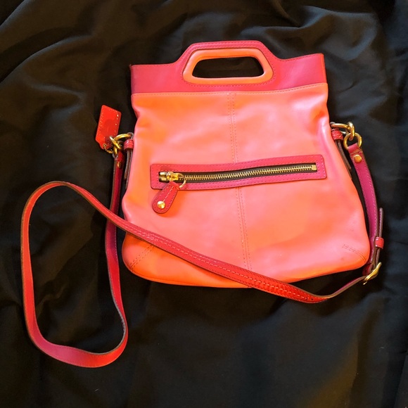 Coach | Bags | Coach Pink Leather Purse Bag | Poshmark